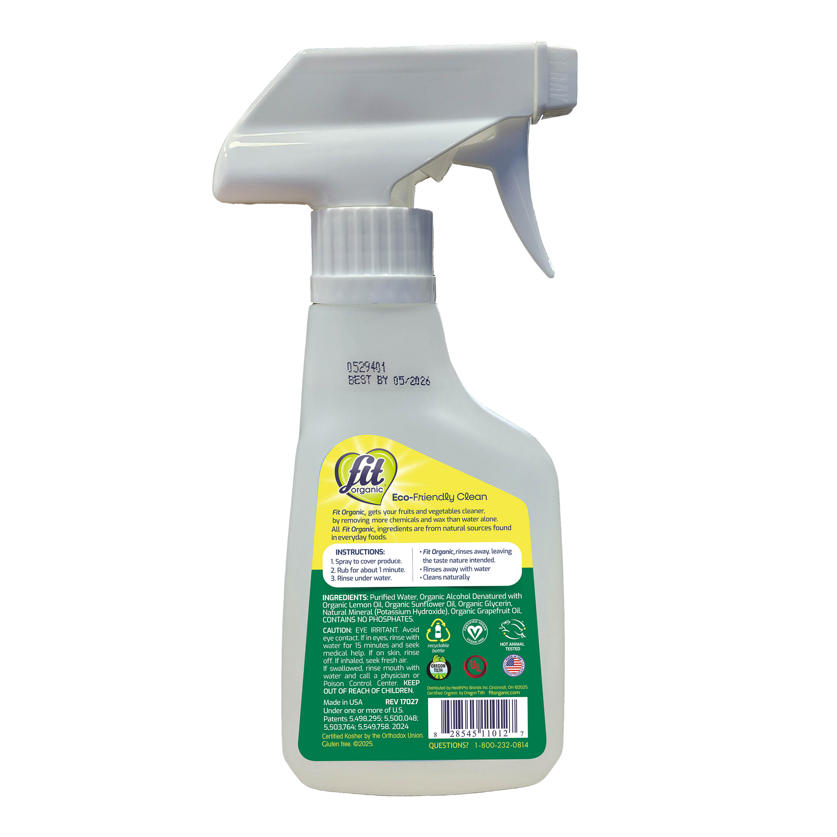 Fit Organic 12 oz Spray Produce Wash – FIT Organic