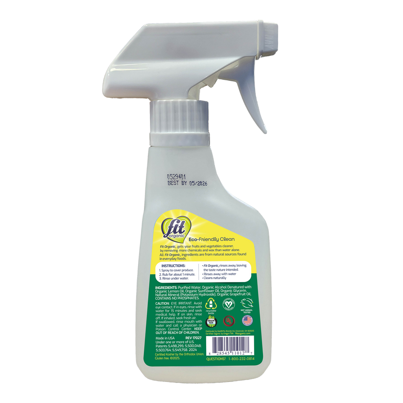 Fit Organic 12 oz Spray Produce Wash – FIT Organic